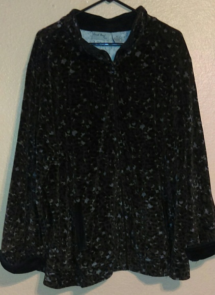 Coral Bay | Jackets & Coats | Coral Bay Plus Velour Leopard Print ...